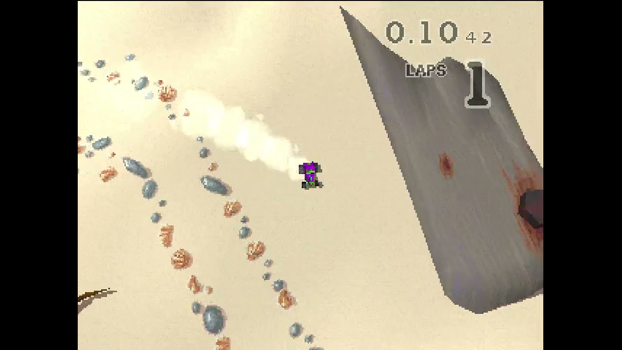 Micro Machines V3 (PS1) Pebble Dash 1-Lap in 00:18.52 - YouTube