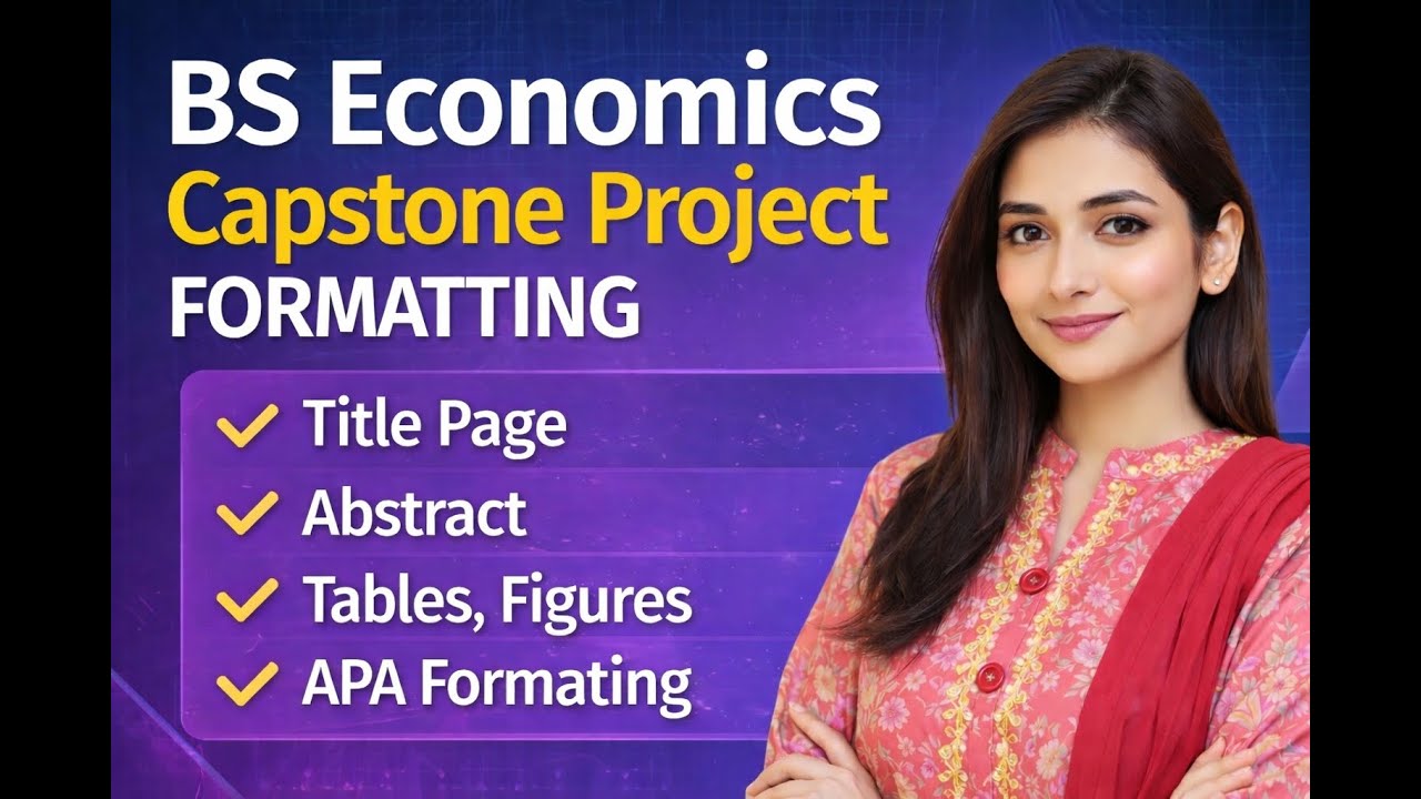 BS Economics Capstone Project | Title Page, Abstract & Formatting Guide ...