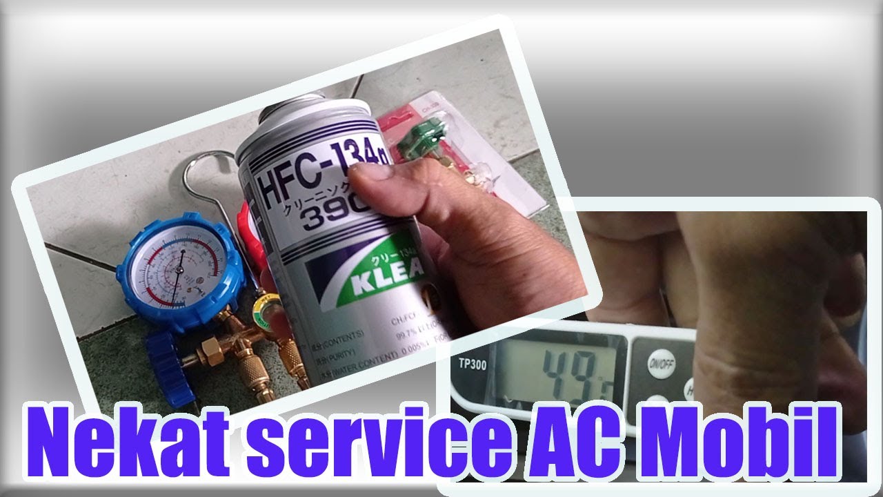 Nekat service AC mobil dirumah - YouTube