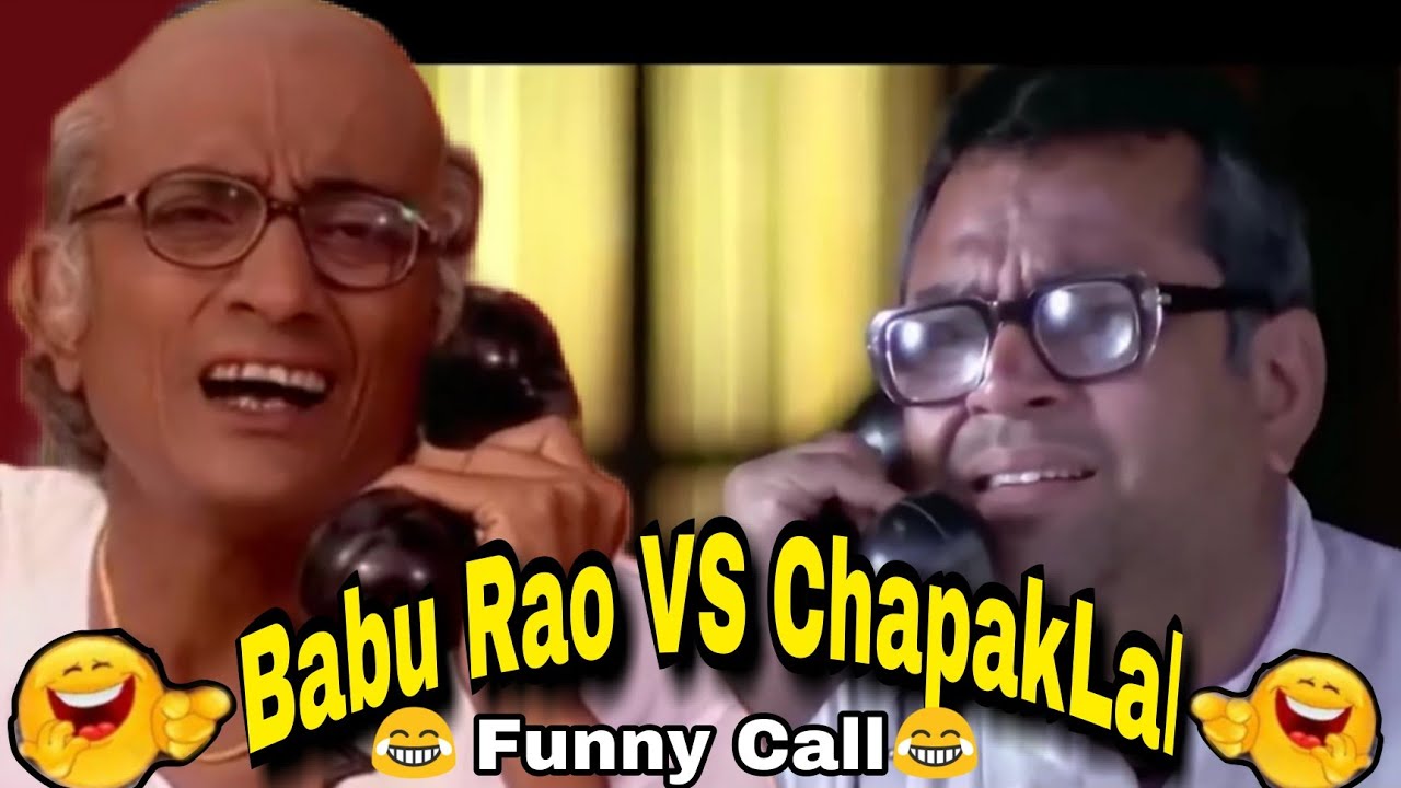 BABU RAO vs CHAMPAKLAL 💥 Funny Call Heavy Comedy 😂 Taarak Mehta ka ...