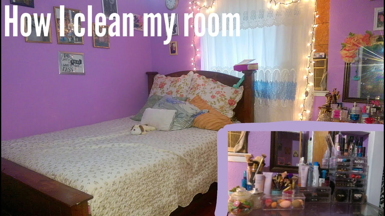 Clean My Small Room with Me/ cleaning my room routine - YouTube