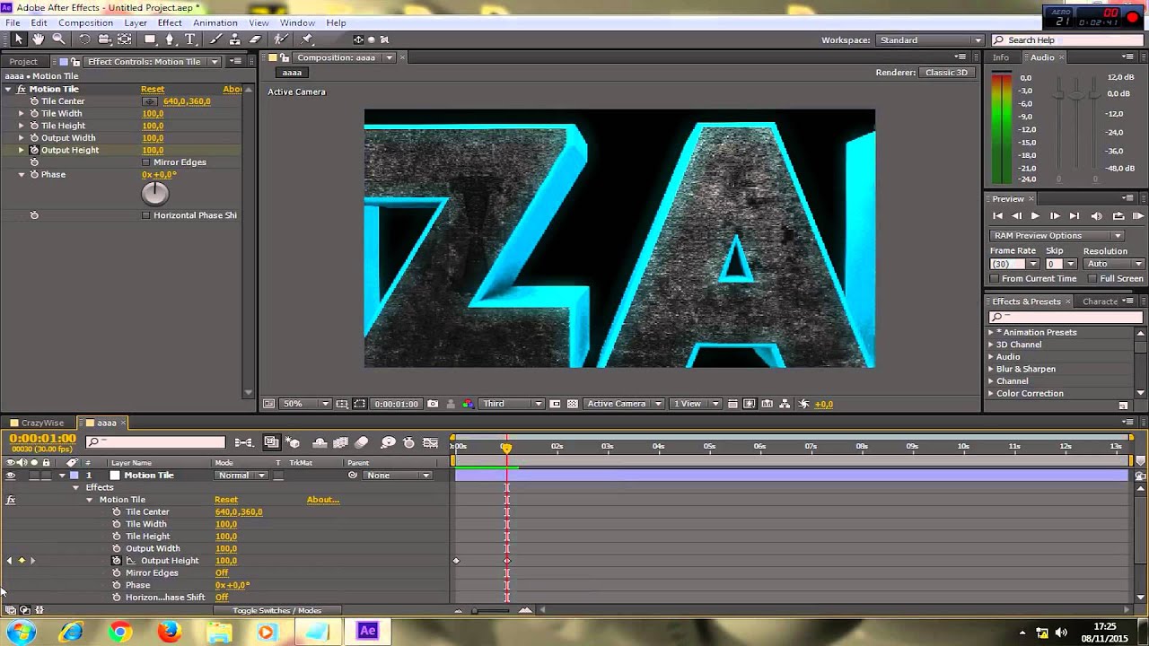 Tutorial : Como fazer ''BORDAS'' no After Effects | Efeito ''Motion ...