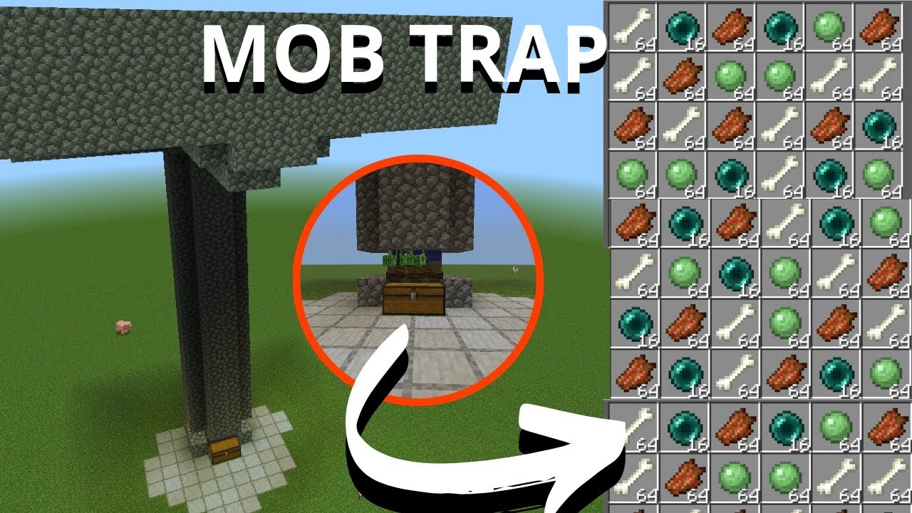 COMO CONSTRUIR UMA MOB TRAP EFICIENTE NO MINECRAFT: TUTORIAL PASSO A PASSO! - YouTube