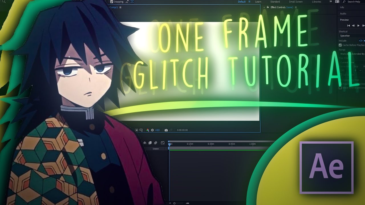 One Frame Glitch Tutorial - After Effects - YouTube