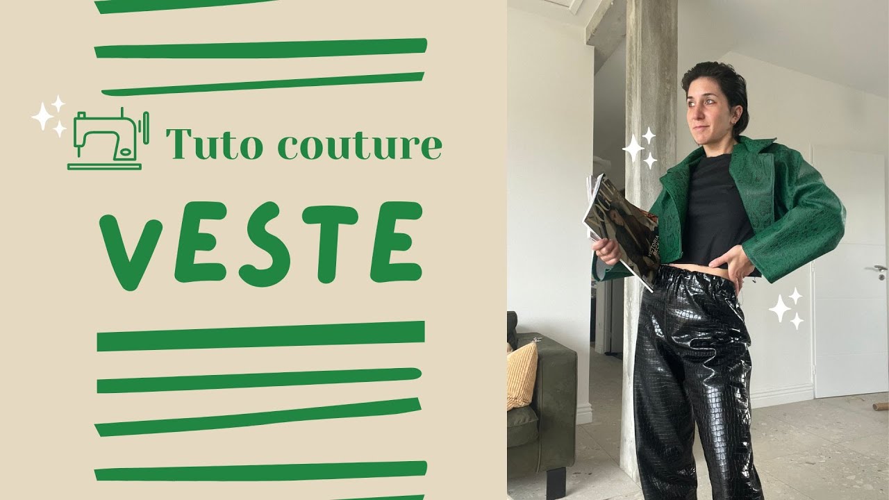 TUTO COUTURE VESTE : Explications faciles + PATRON GRATUIT - YouTube