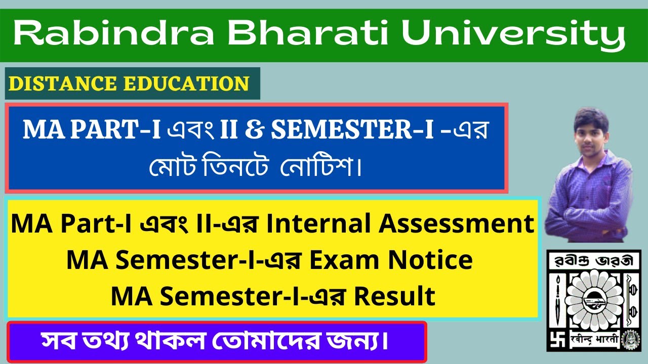 RBU DDE MA Part-I & II and Semester-I Exam and Result News. #rbu dde # ...