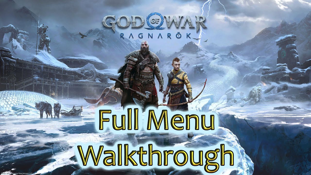 God Of War Ragnarok💠Full Menu Walkthrough - BORING AF - YouTube