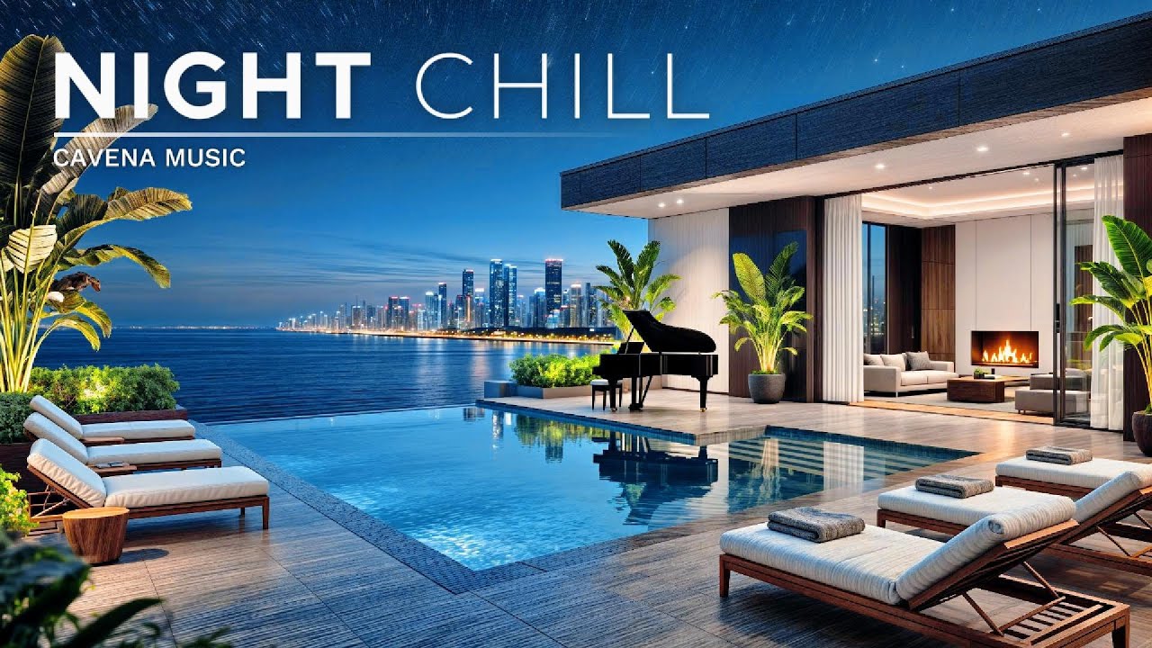 Skyline Night Chill Mix | Rooftop Ambience for Deep Focus & Ocean ...