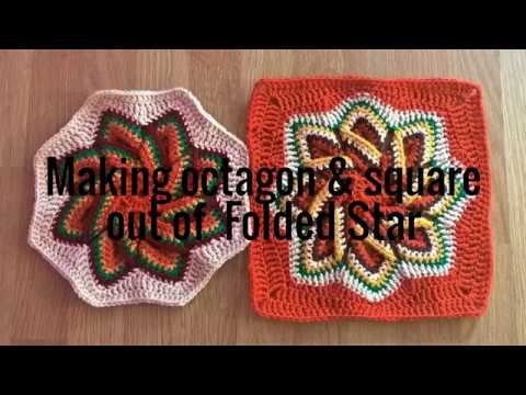 Octagon and square out of Folded Star - YouTube