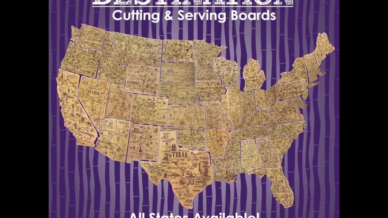 A Fun Way to Show Off Your State: Totally Bamboo Destination Boards ...