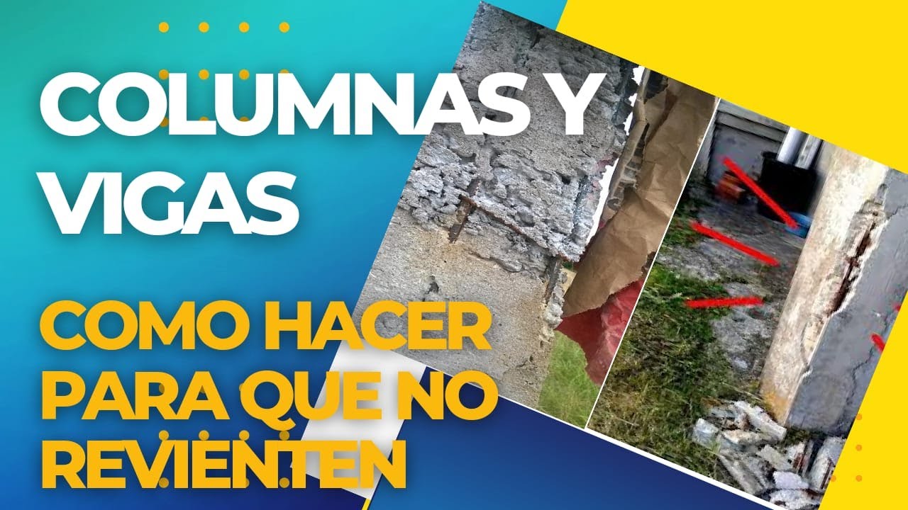 COLUMNAS Y VIGAS MAL LLENADAS - YouTube