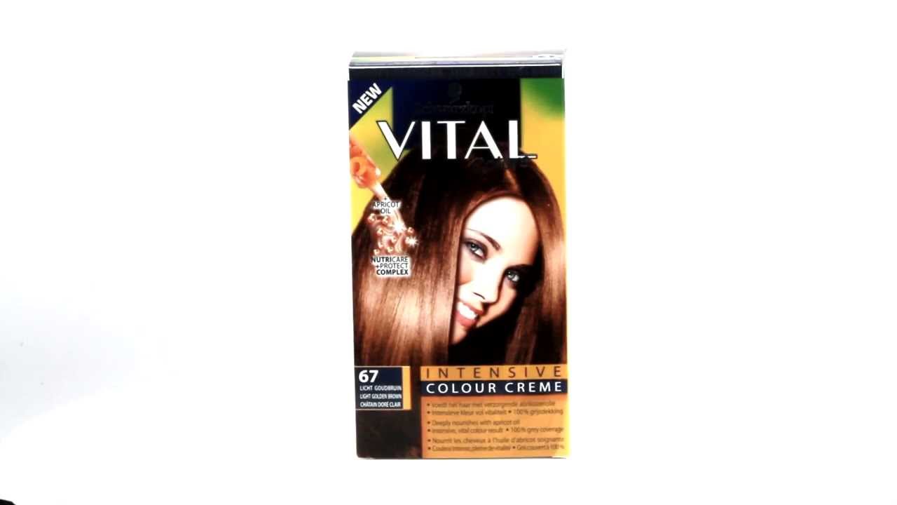 Schwarzkopf Vital Colors 67 Light Golden Brown - YouTube