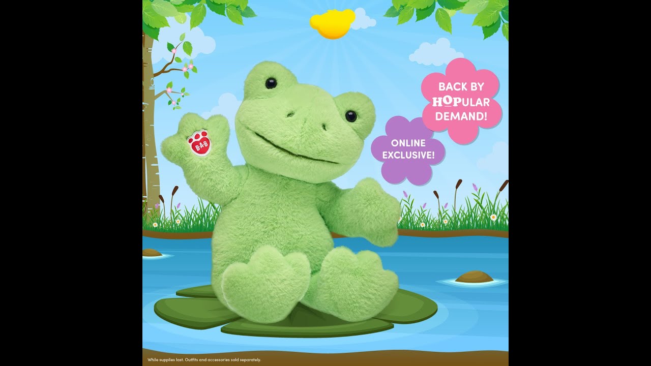 Build a Bear News - Spring Green Frog - YouTube