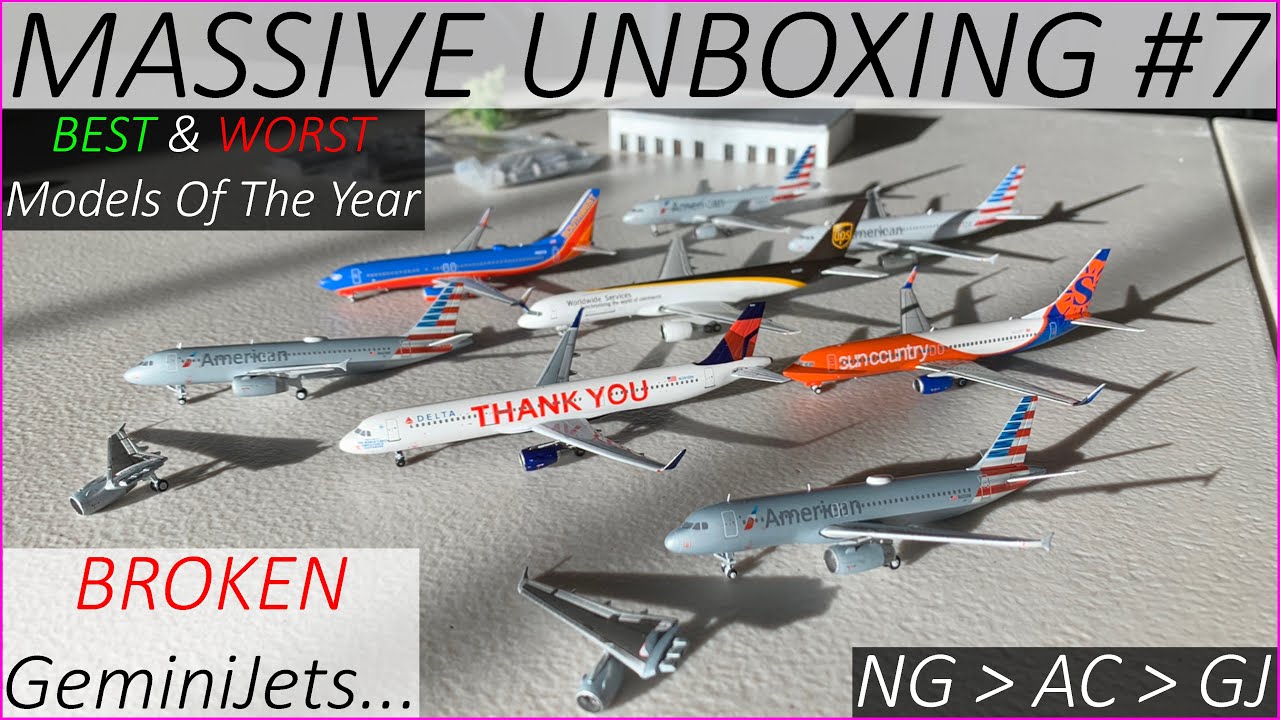 BROKEN MODELS... | MASSIVE UNBOXING #7 | (GEMINI JETS..., NG MODELS ...