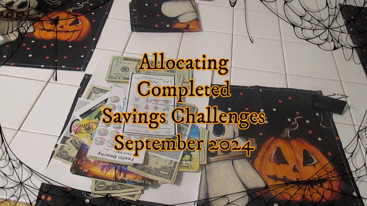 Allocating Money From Finished Savings Challenges For September 2024 ...
