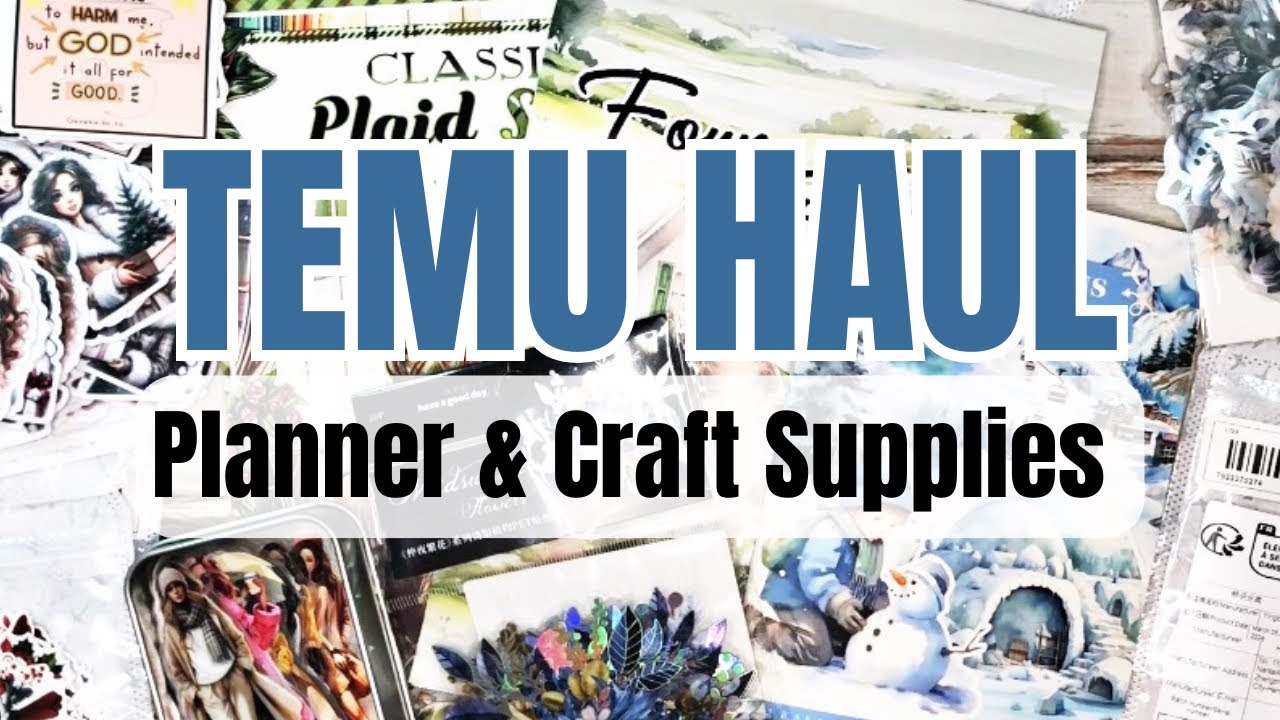 TEMU HAUL | PLANNER & CRAFT SUPPLIES - YouTube