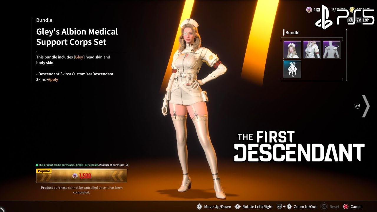 Gley's Albion Medical Support Corps Set THE FIRST DESCENDANT Gley's Albion Medical Support Corps ...