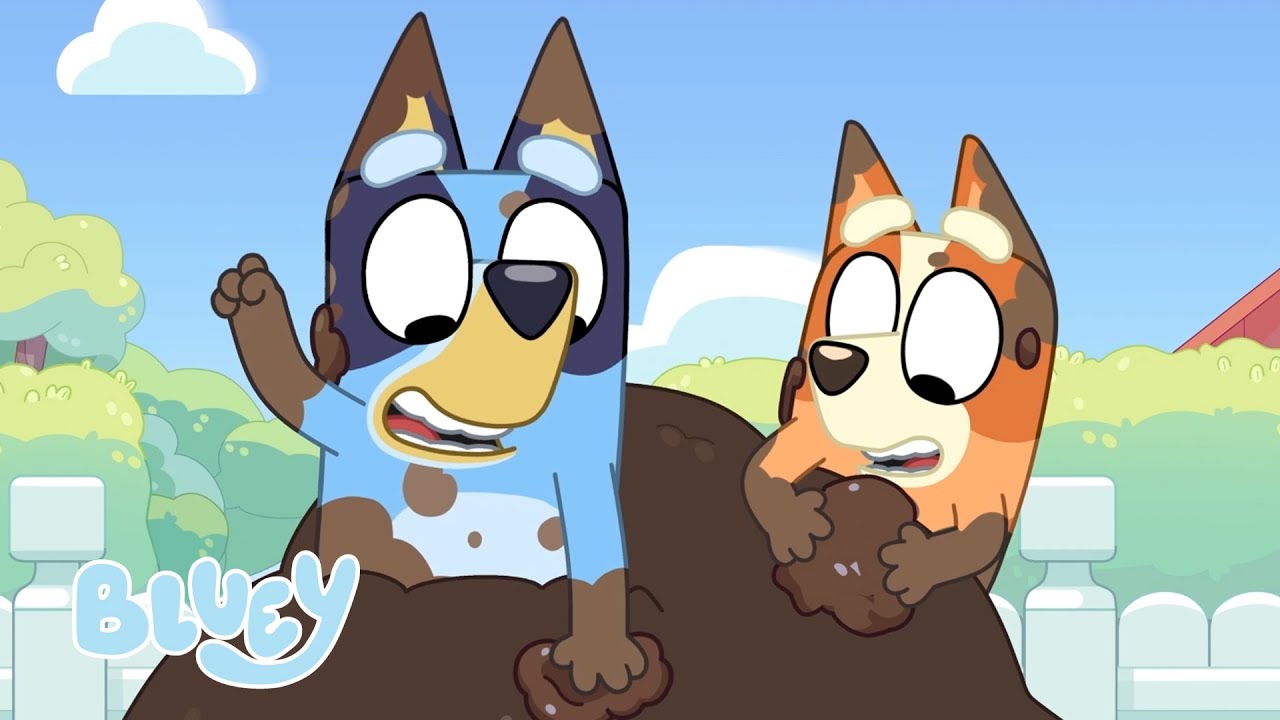 Brincando na Sujeira 😆 | Diversão ao ar livre com Bluey ☀️ | Bluey ...