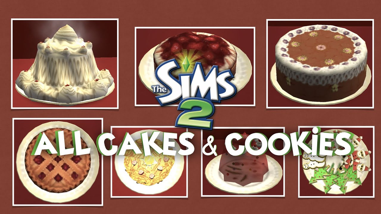 The Sims 2 All Cakes & Cookies | My Sims Journal - YouTube