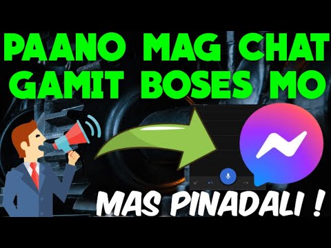 PAANO MAG CHAT SA MESSENGER GAMIT ANG BOSES MO NGAYONG 2024 ! 100% LEGIT ! - YouTube