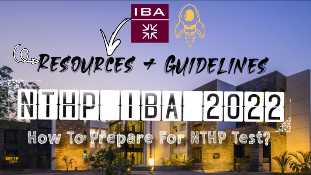 How to prepare for NTHP Test with in a Month|NTHP Entry test ...