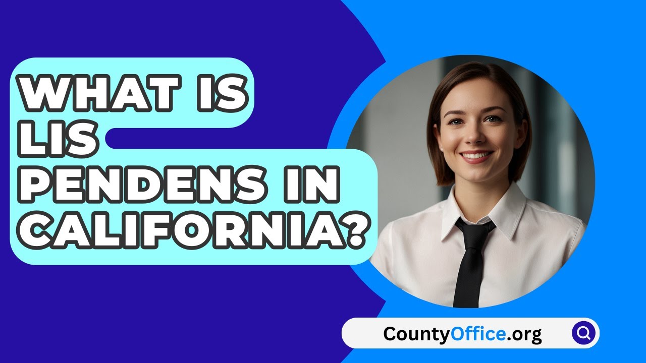 What Is Lis Pendens In California? - CountyOffice.org - YouTube