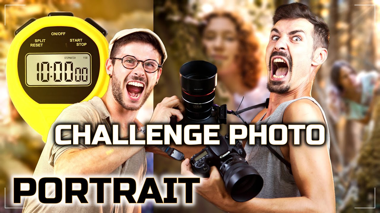CHALLENGE photographie PORTRAIT en 5 minutes ! 📸 (challenge photo ...
