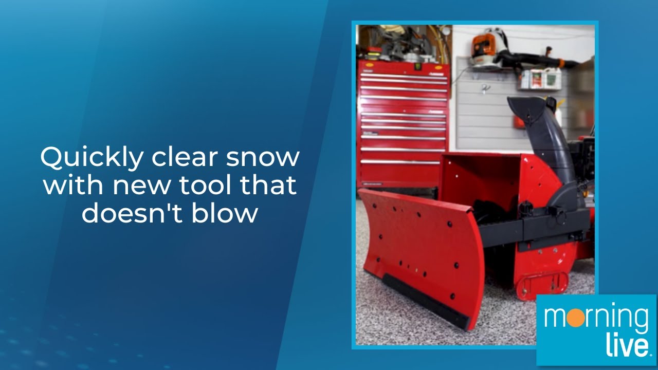 Quickly clear snow with new tool that doesn't blow - YouTube