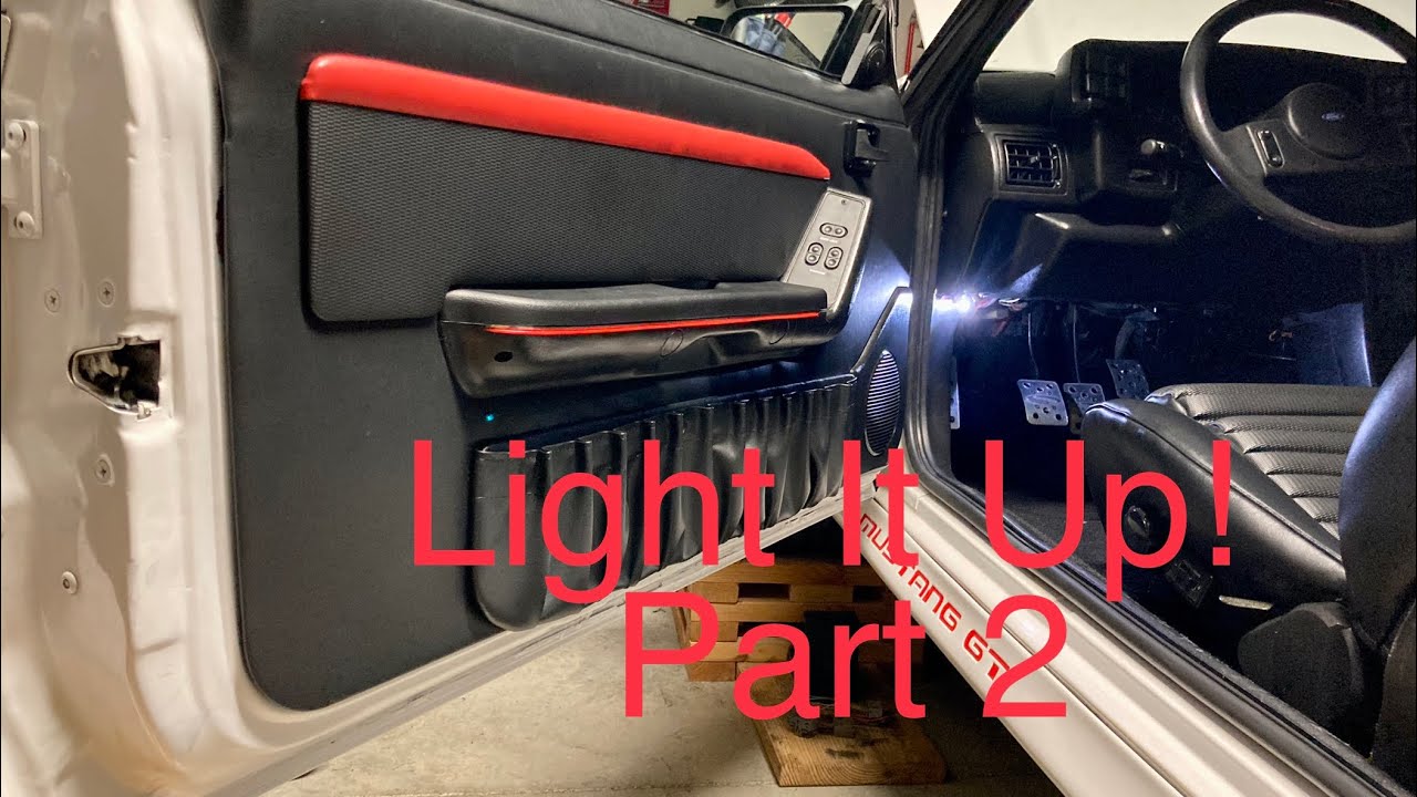 Foxbody How To: LED interior lighting - YouTube