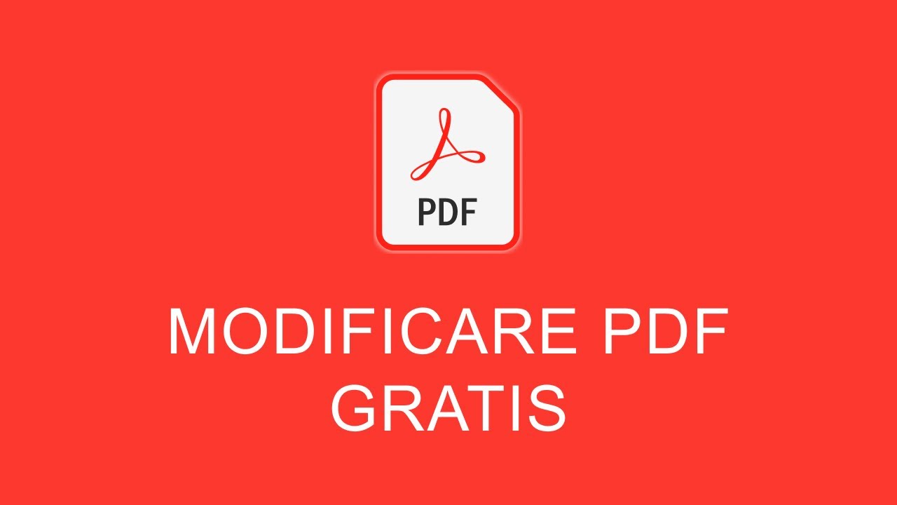 Come Modificare PDF Gratis - YouTube