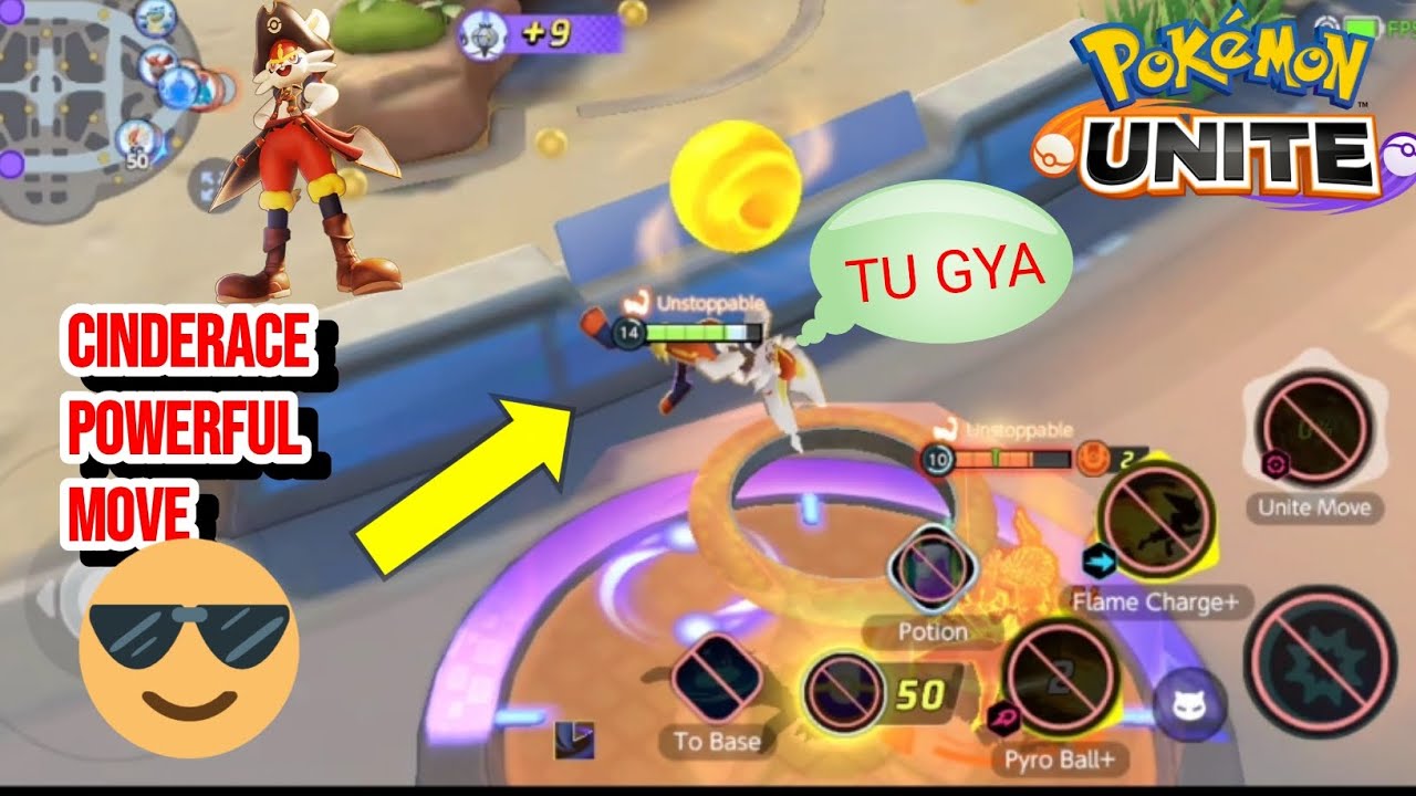 Cinderace Powerful Move In Pokemon Unite - YouTube