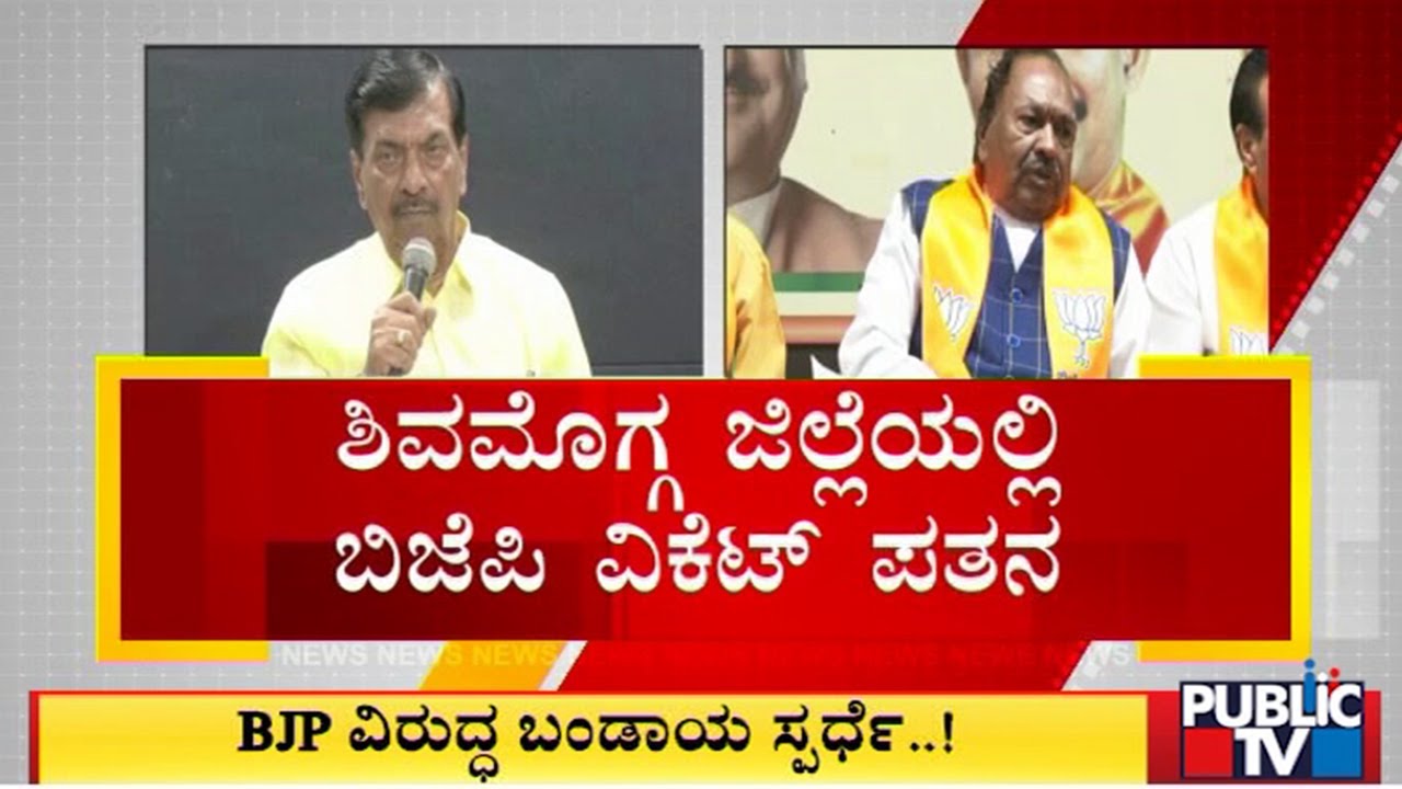Ayanur Manjunath Resigns As BJP MLC; Challenges Eshwarappa | Public TV - YouTube