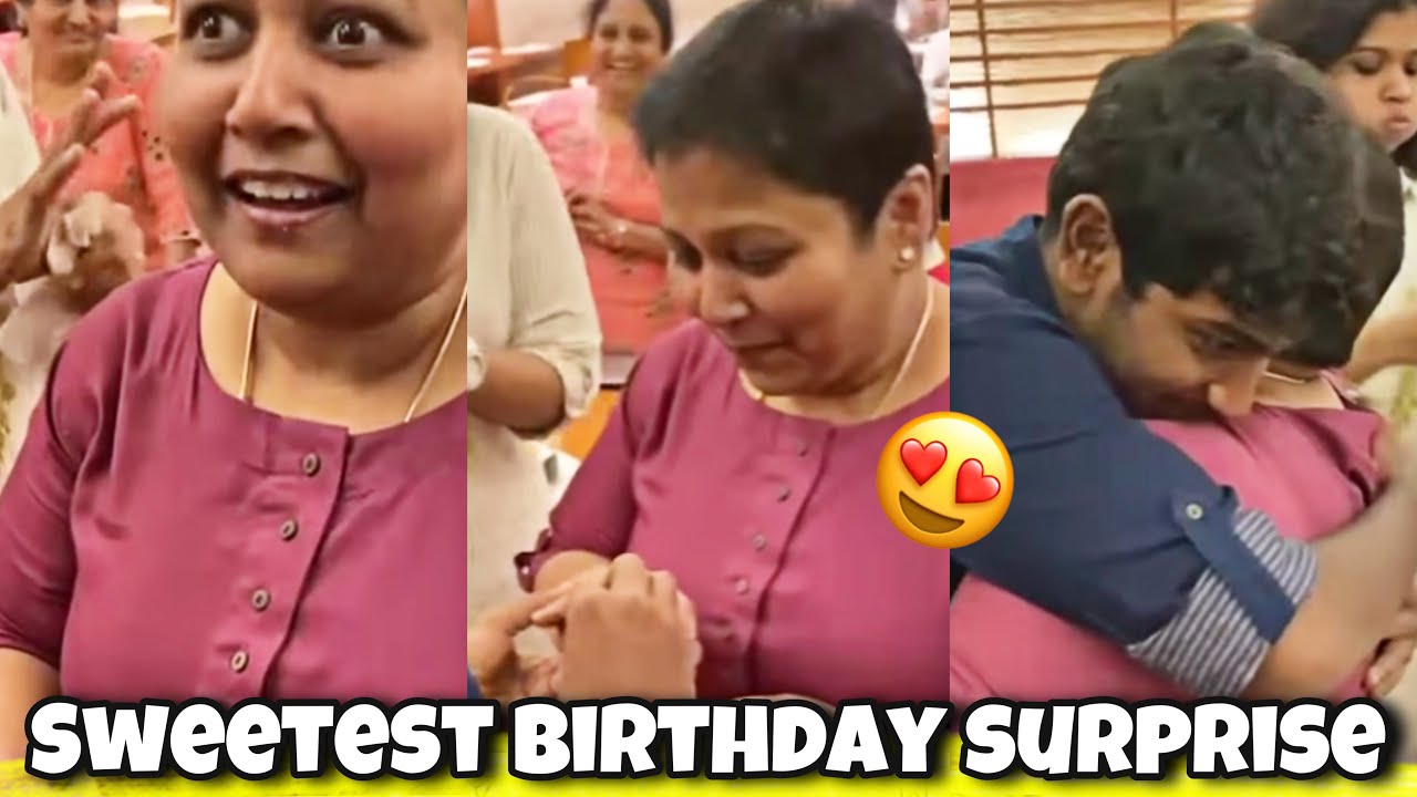 Vijaytv Grace Karunas Gets Birthday Surprise From Her Son Ken Karunas ...