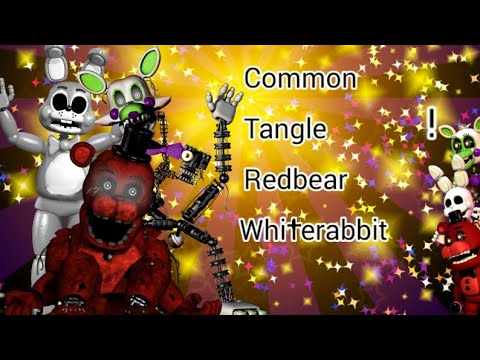[Fnaf Speededit] Making Common Redbear,Whiterabbit,Tangle - YouTube