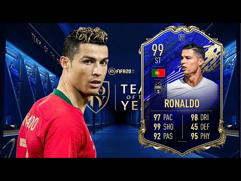 FIFA 20: CRISTIANO RONALDO TOTY 99 PLAYER REVIEW I FIFA 20 ULTIMATE TEAM