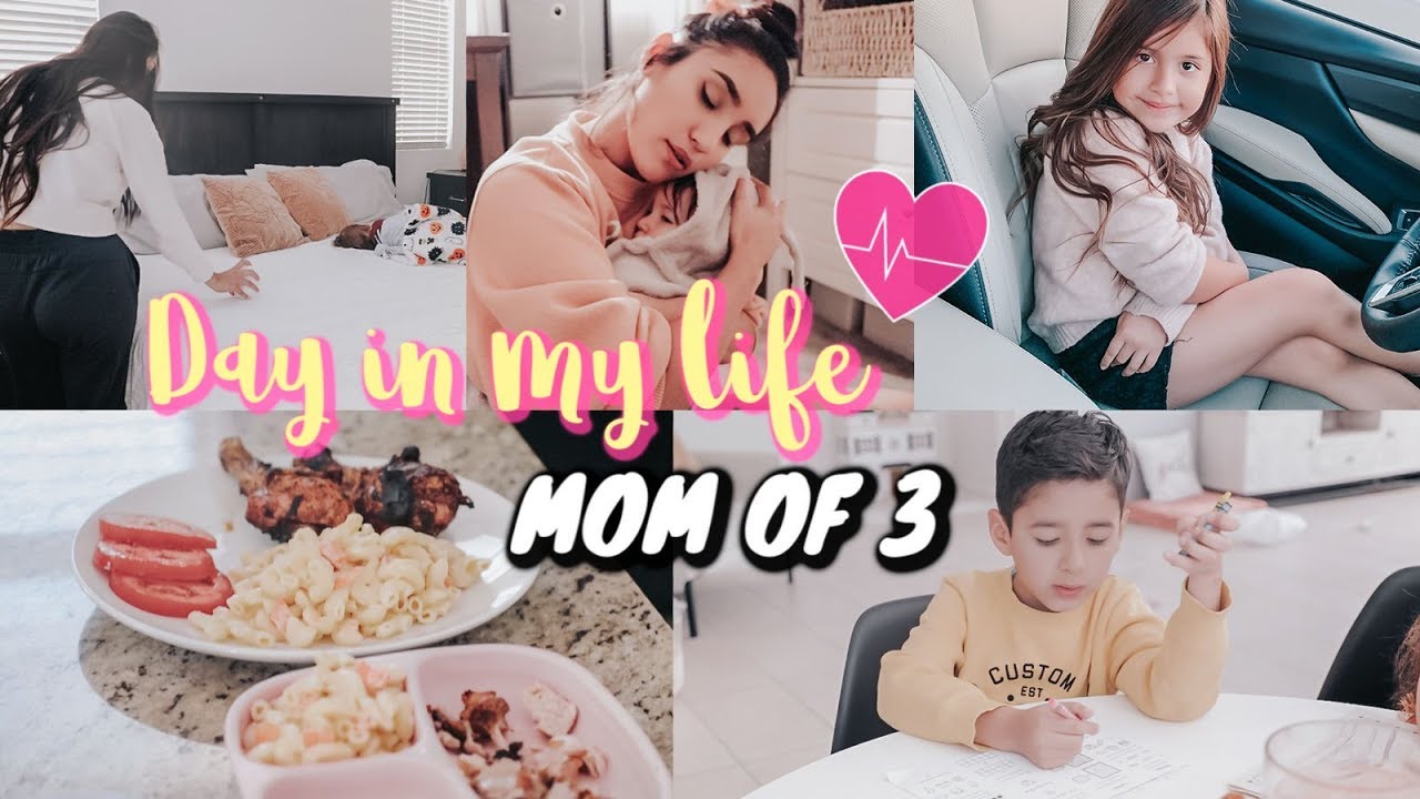 Day In The Life as a Young Mom of Three - YouTube