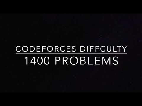 Codeforces Problems Difficulty - 1400 || 1400 codeforces problems || Codeforces Problems ...