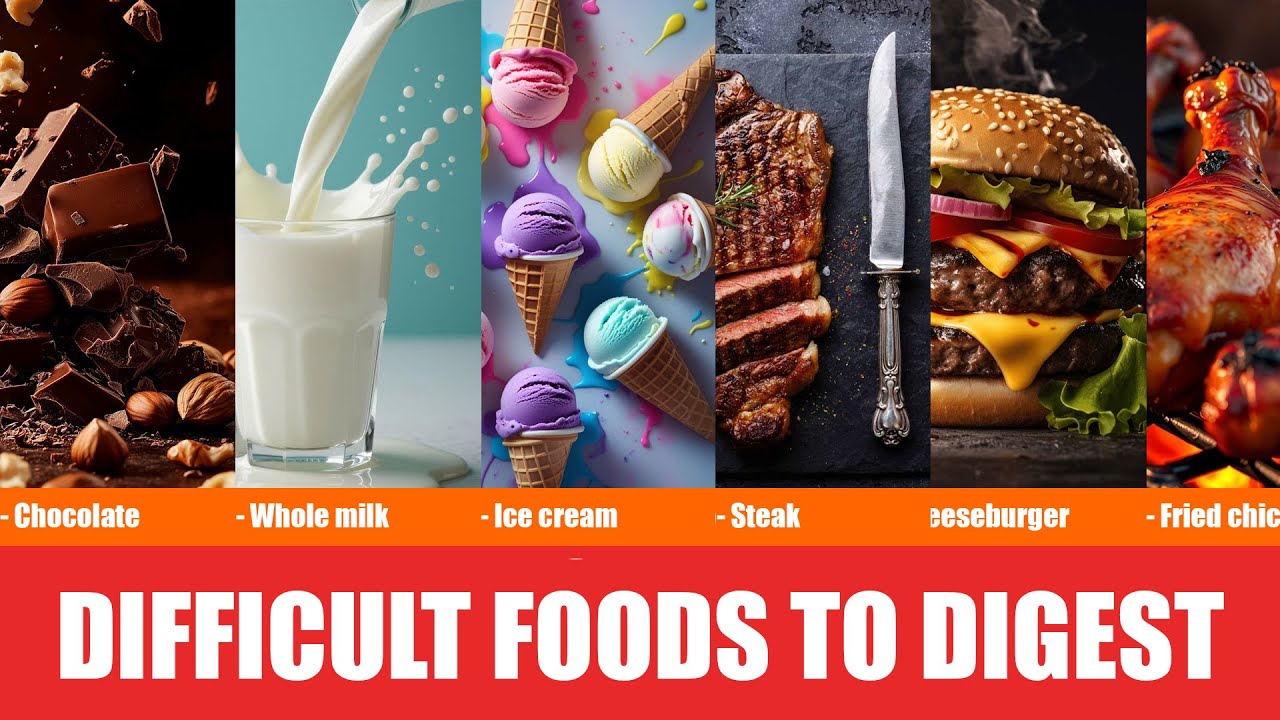TOP 25 MOST DIFFICULT FOODS TO DIGEST - YouTube