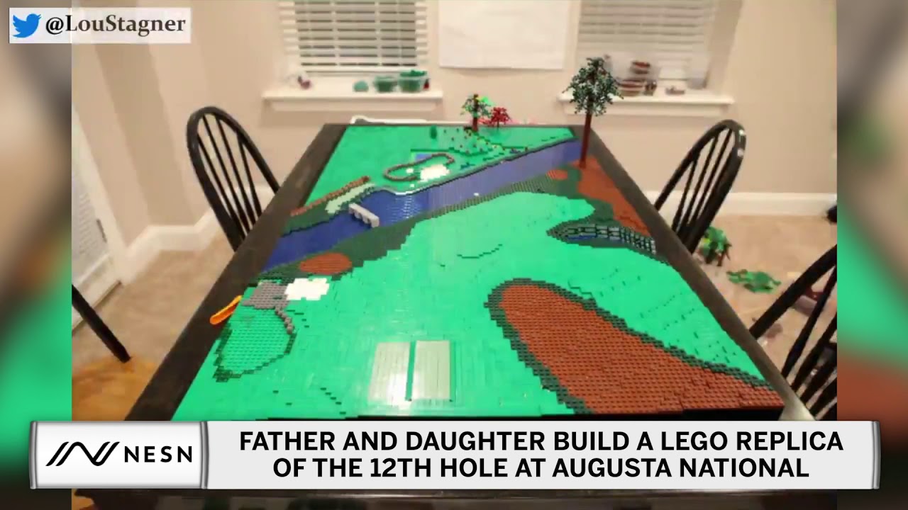 Father And Daughter Build Lego Replica Of 12th Hole At Augusta National ...