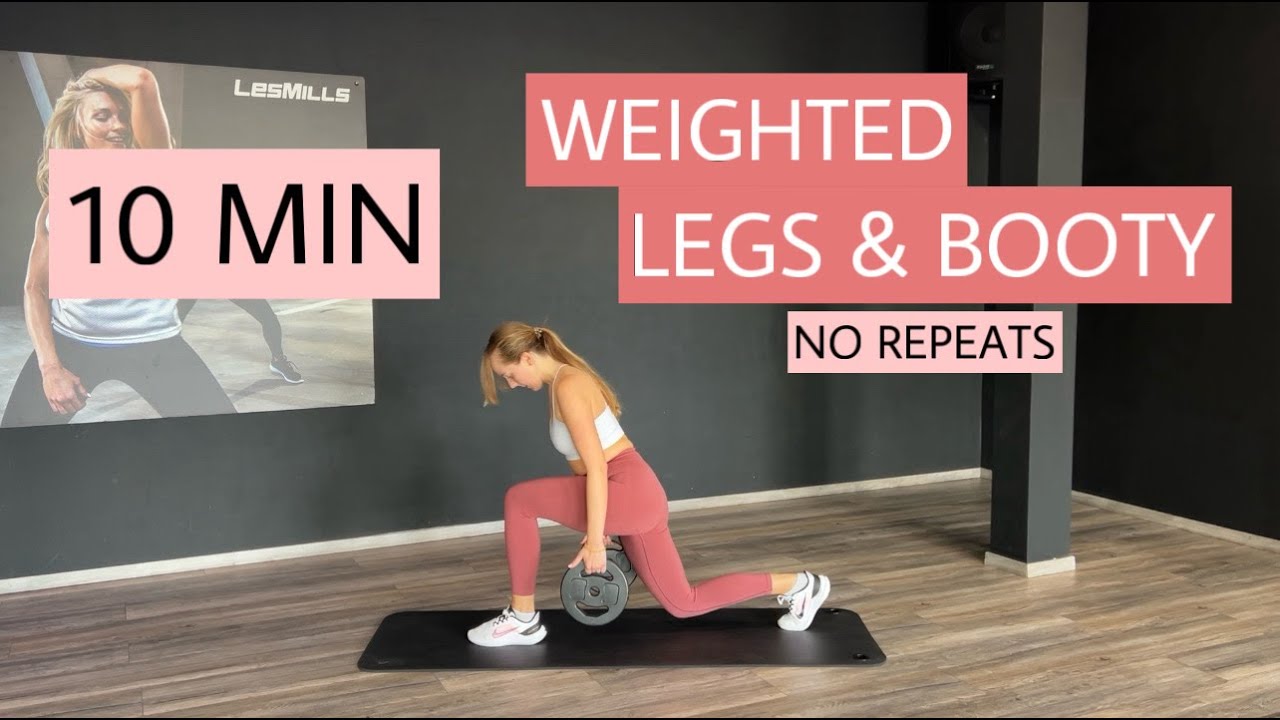 10 Min Weighted Legs And Booty Workout No Repeats Youtube