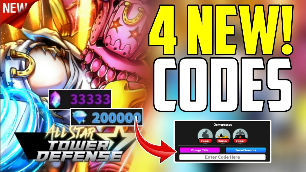 ⚠️UPDATE!!⚠️ ALL STAR TOWER DEFENSE CODES 2024 - CODES FOR ALL STAR ...