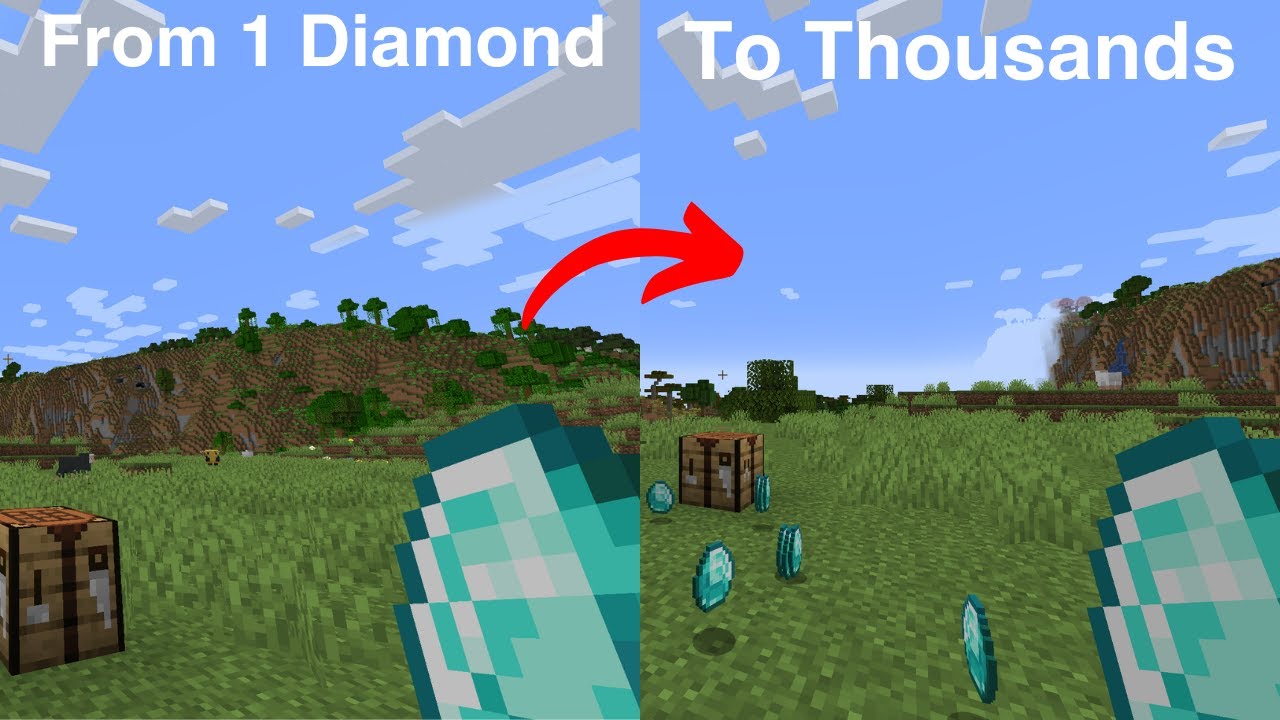 Minecraft 24w18a Duplication Glitch! (Hundreds Of Diamonds Per Minute ...