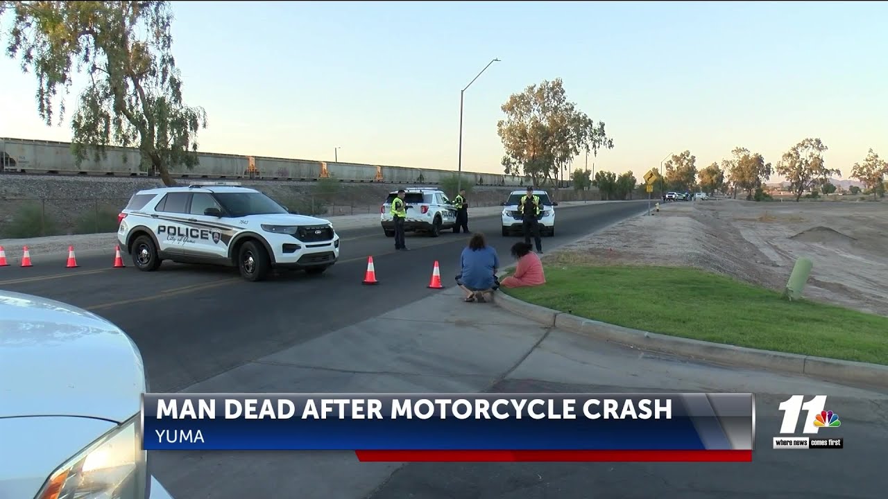 Man dead after motorcycle crash - YouTube