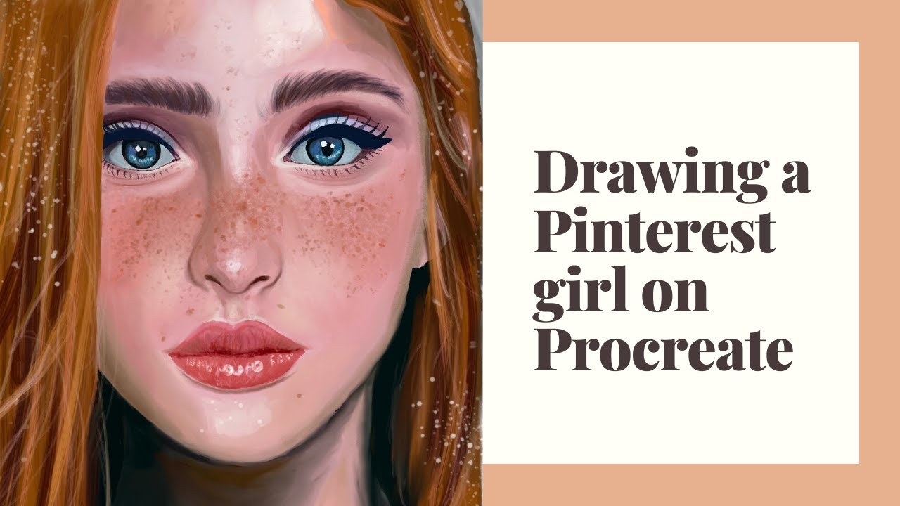 Drawing a Pinterest girl on Procreate | Beginner | Speed paint ♡ - YouTube