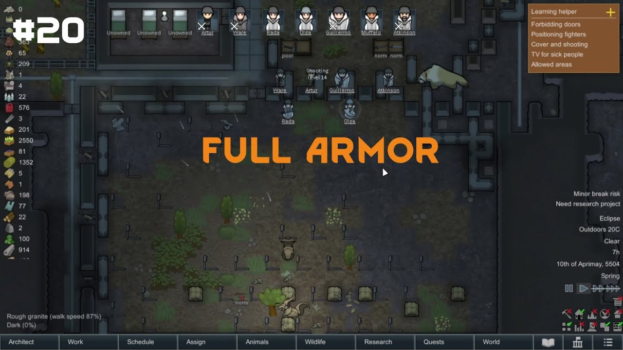 Full Flak Armor - Rimworld Gameplay - Indonesia - Part 20 - YouTube