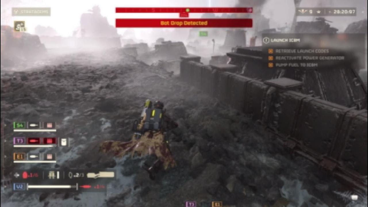 Helldivers 2: i once threw back a Grenade and killed an Automaton, then the Grenade exploded ...