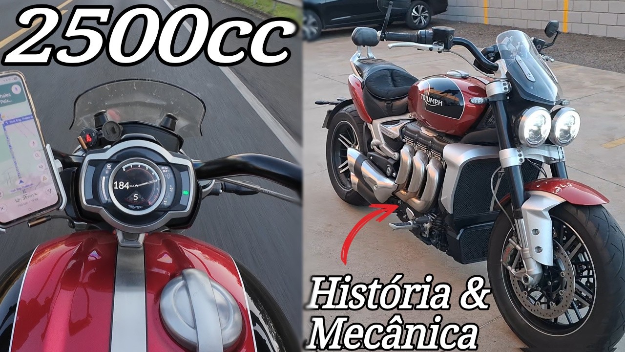 Triumph Rocket 3 - 2500cc! História, mecânica e TestRide! Torque ...