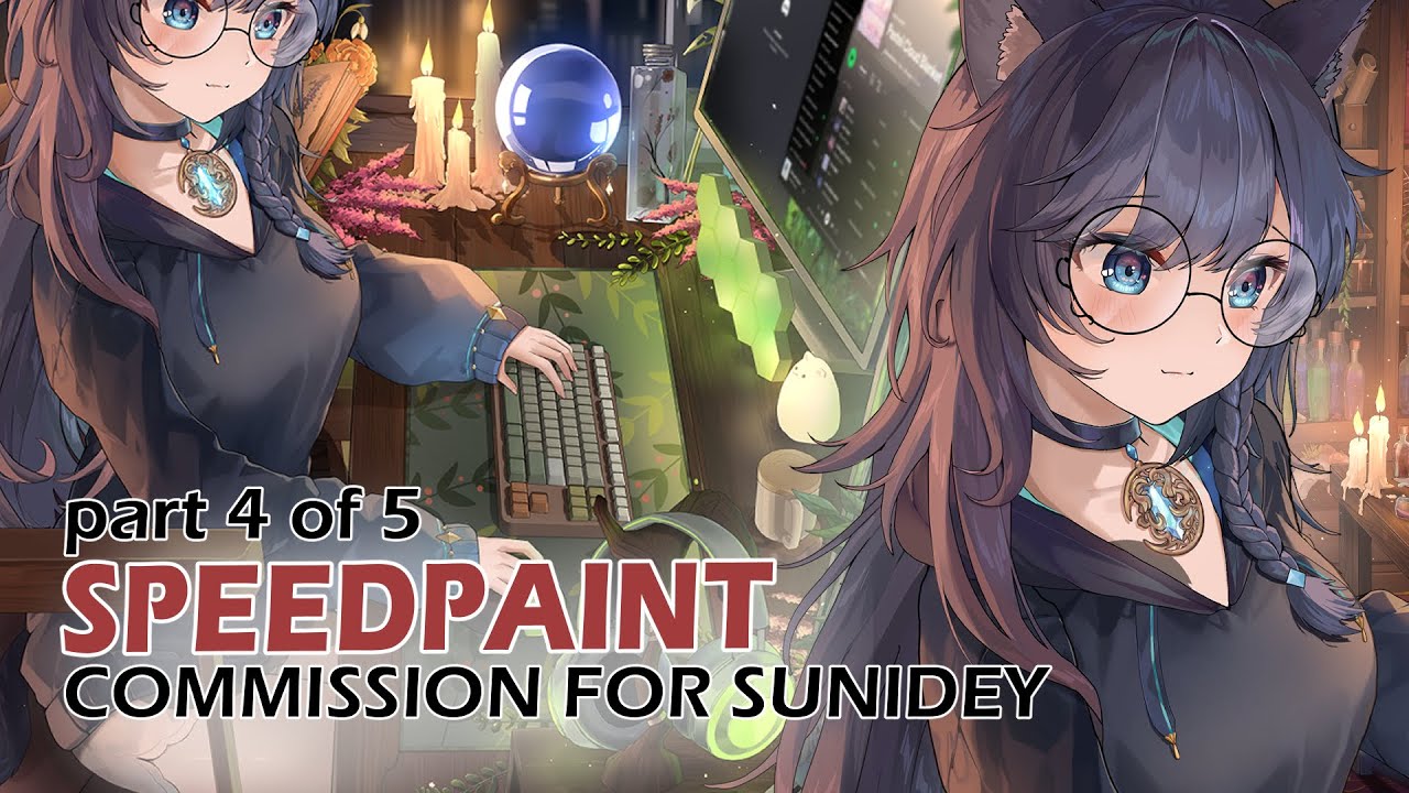 【COMMISSION SPEEDPAINT】Witch workspace for SuniDey l Part 4 of 5 ...