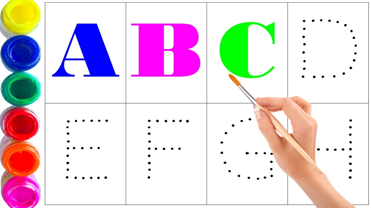ABC English Alphabets | Learn A to H Write Alphabet | ABCDEFGH for kids ...