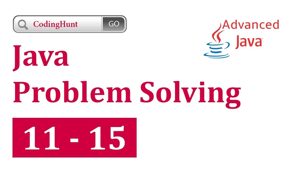 Java problem solving 11-15 | area and perimeter of Ractangle and Circle, Swap, Flag printing ...